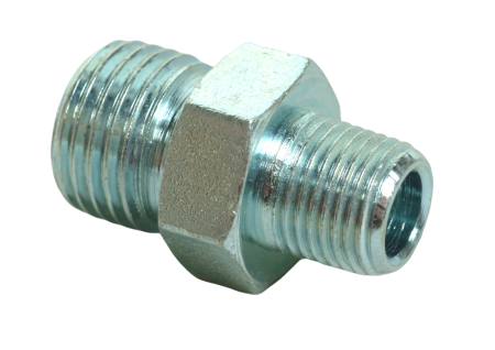 1/4 X 1/4 Hex Nipple Male Oil Line Union