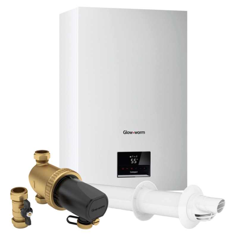Glow-Worm Compact 24C Horizontal Flue & Filter